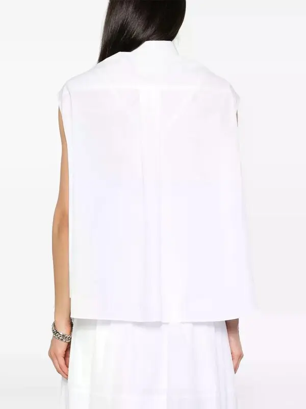Sacai Layered-design Sleeveless Blouse