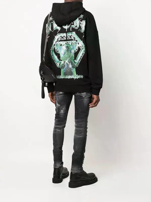 Philipp Plein Graphic Print Hoodie