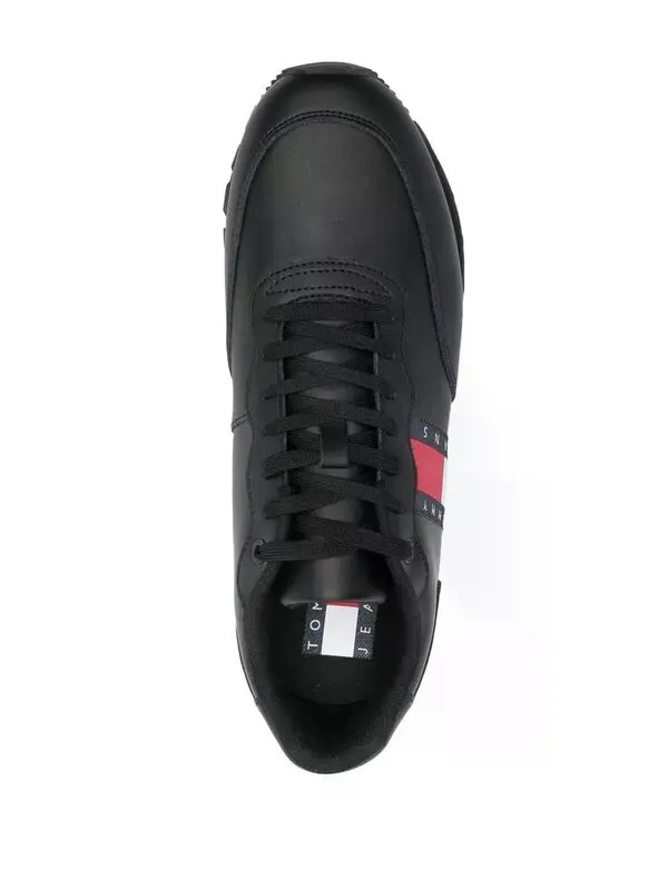 Tommy Hilfiger Logo Patch Low-top Sneakers - Black