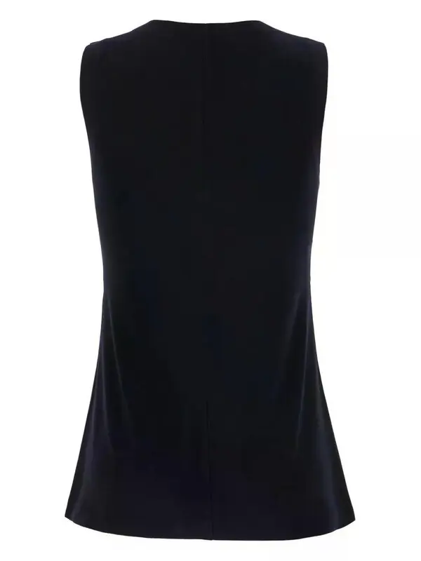 Norma Kamali Crew-neck Tank Top - Blue