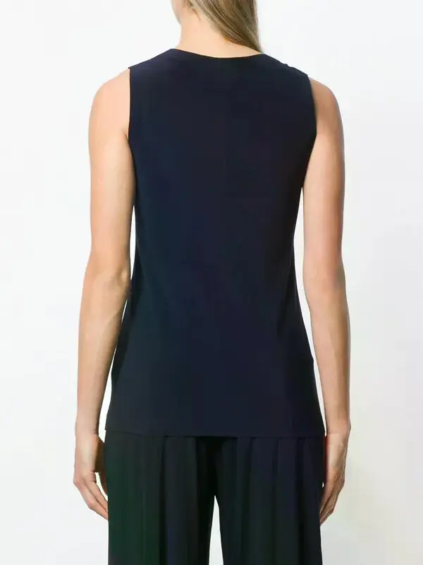 Norma Kamali Crew-neck Tank Top - Blue