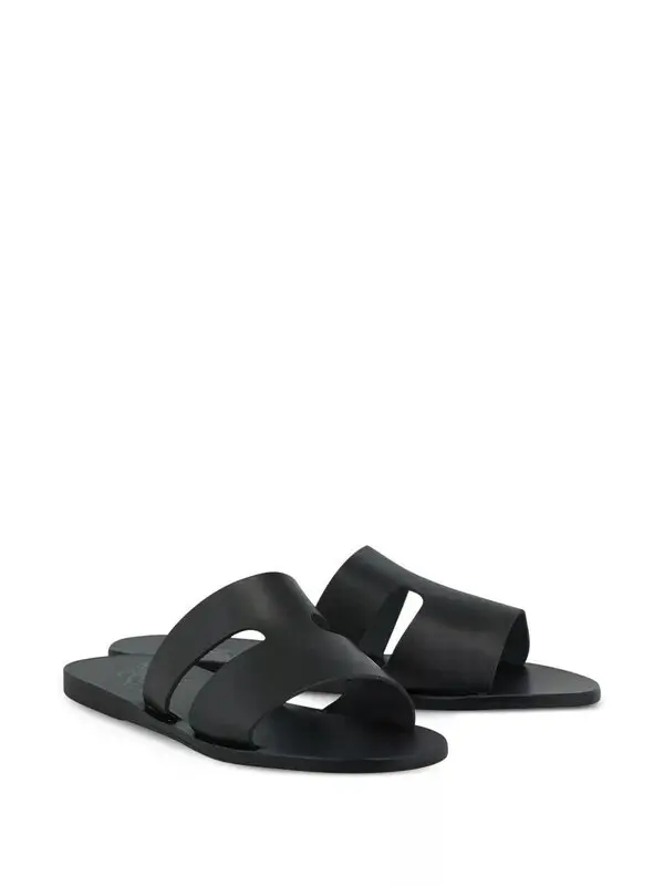 ANCIENT GREEK SANDALS Slip-on Leather Sandals - Black