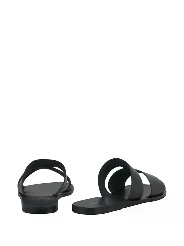ANCIENT GREEK SANDALS Slip-on Leather Sandals - Black