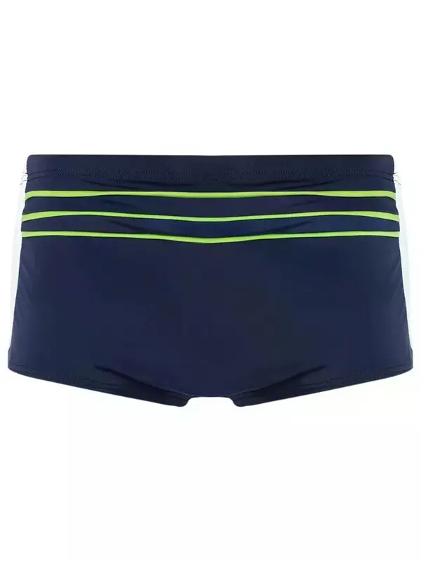 AMIR SLAMA Paneled Swim Trunks - Blue