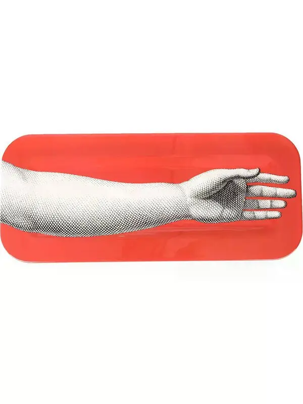 FORNASETTI Arm Print Tray - Red