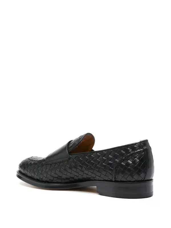 DOUCAL'S Interwoven Monk Shoes - Black