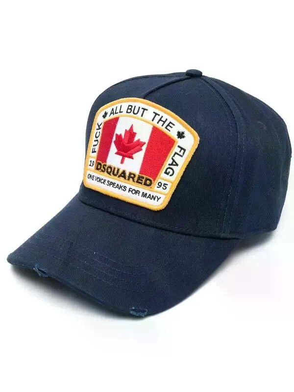 Dsquared2 Canadian Flag Baseball Cap - Blue