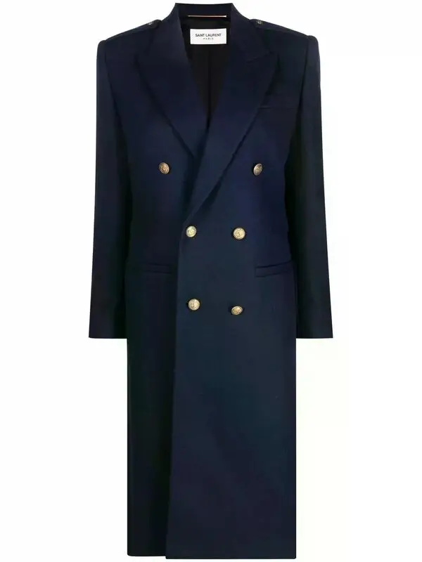 Saint Laurent Double-breasted Tailored Coat