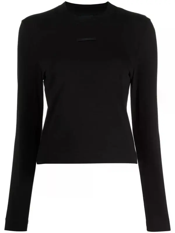 Jacquemus Le T-shirt Gros Grain Top - Black