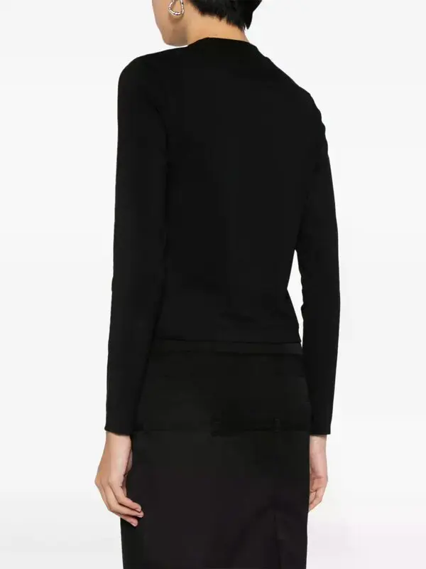 Jacquemus Le T-shirt Gros Grain Top - Black