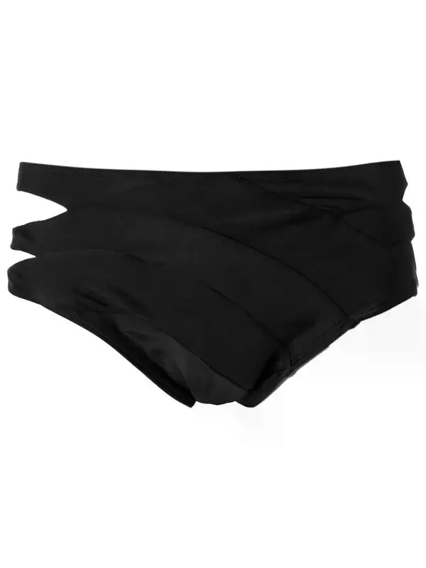 AMIR SLAMA Cut Out Swim Trunks - Black