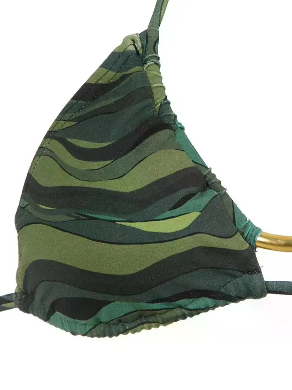 AMIR SLAMA Wave Print Bikini Set