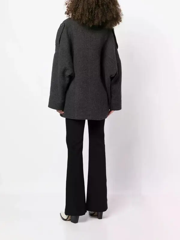0711 TBILISI Oversized Wool-blend Shirt Jacket