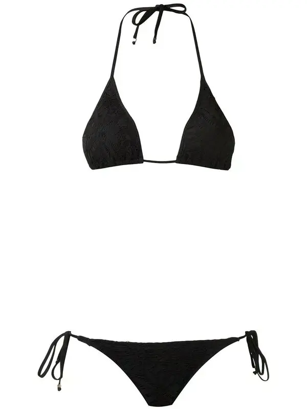 AMIR SLAMA Triangle Bikini Set - Black