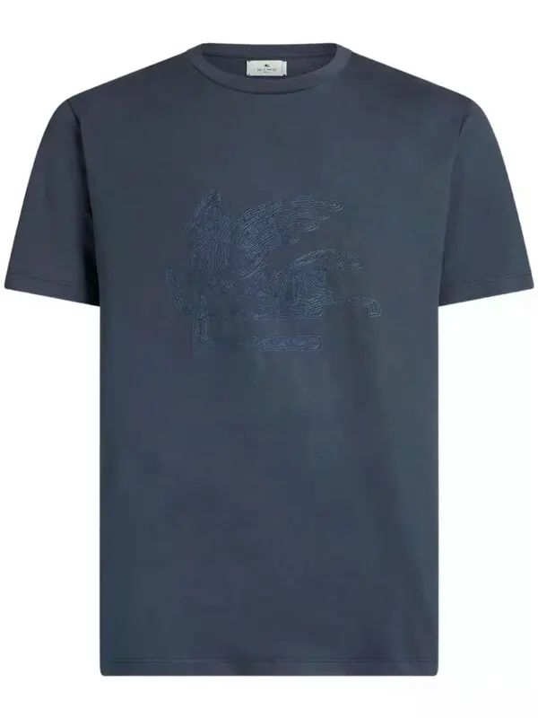 Etro Maxi-pegaso Embroidered T-shirt