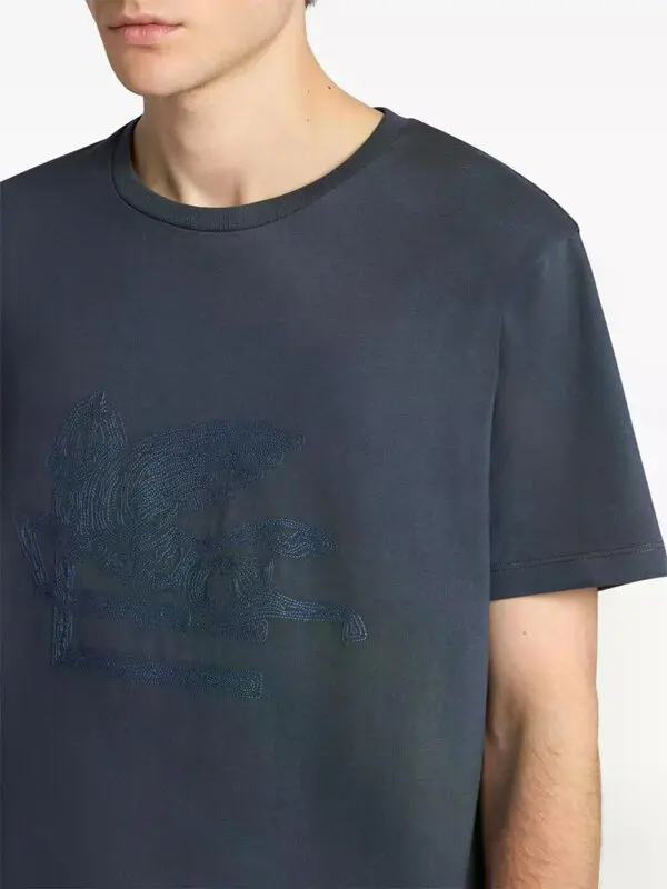 Etro Maxi-pegaso Embroidered T-shirt