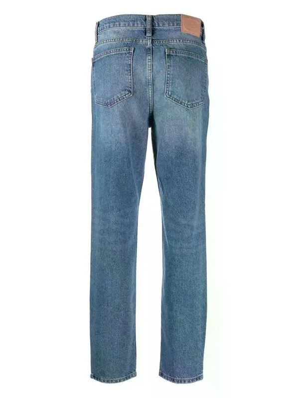 TWINSET Stonewashed Straight-leg Jeans