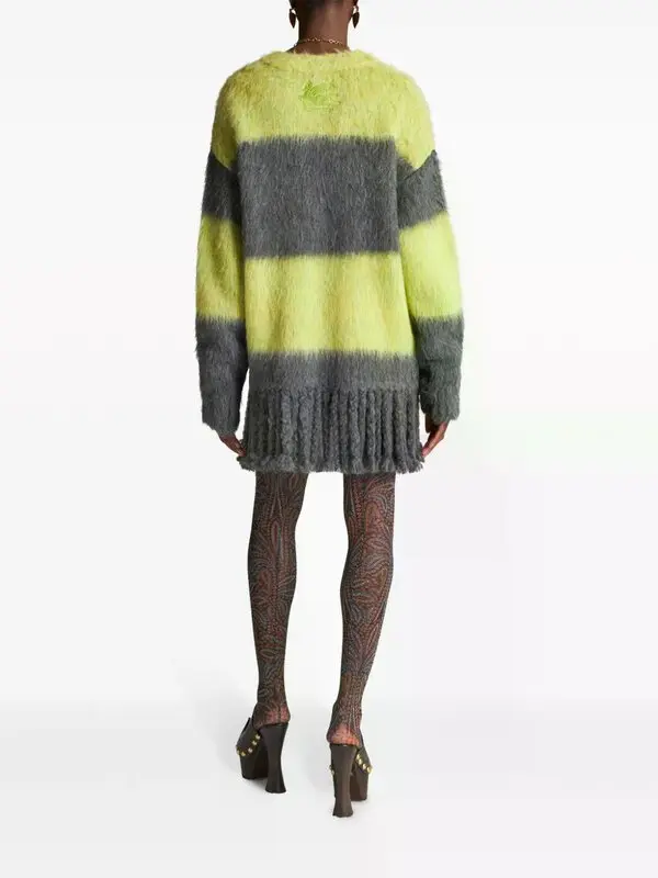 Etro Striped Brushed Cardigan-coat