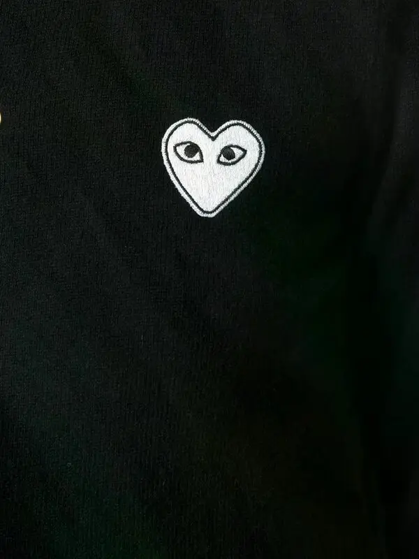 Play Comme Des Garcon Heart Logo Cardigan