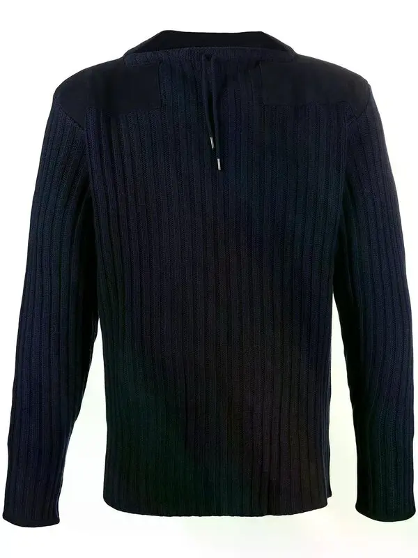 N.peal Drawstring-neck Ribbed Sweater