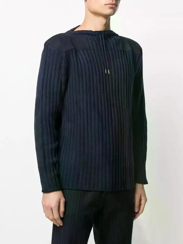 N.peal Drawstring-neck Ribbed Sweater