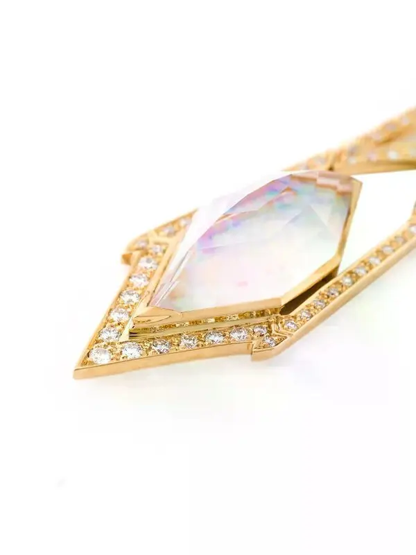 Stephen Webster Crystal Haze Long Diamond Earrings - Metallic