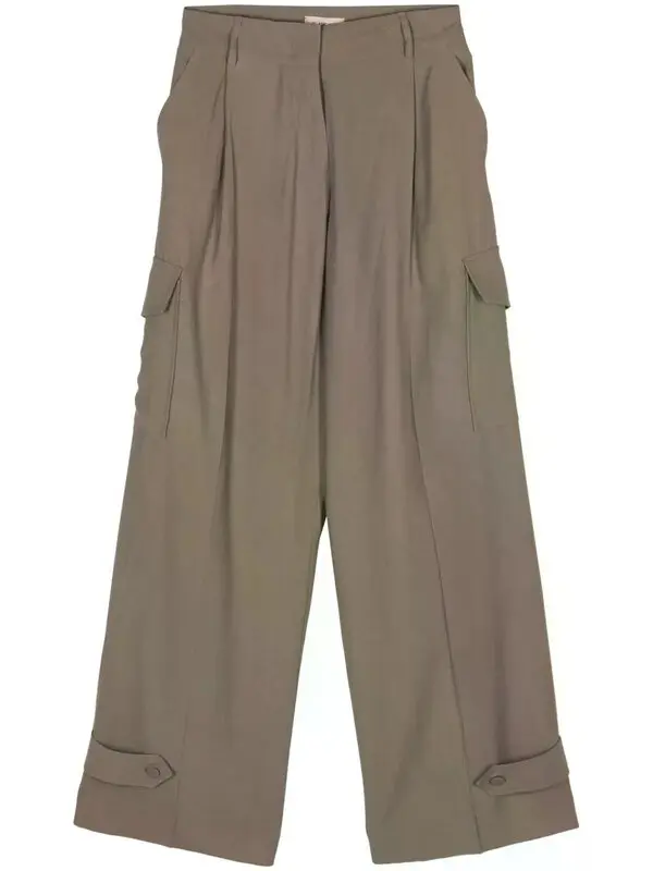 BLANCA VITA Wide-leg Cargo Trousers