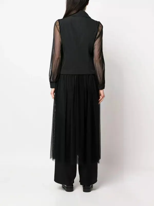 Herno Semi-sheer Biker-style Coat