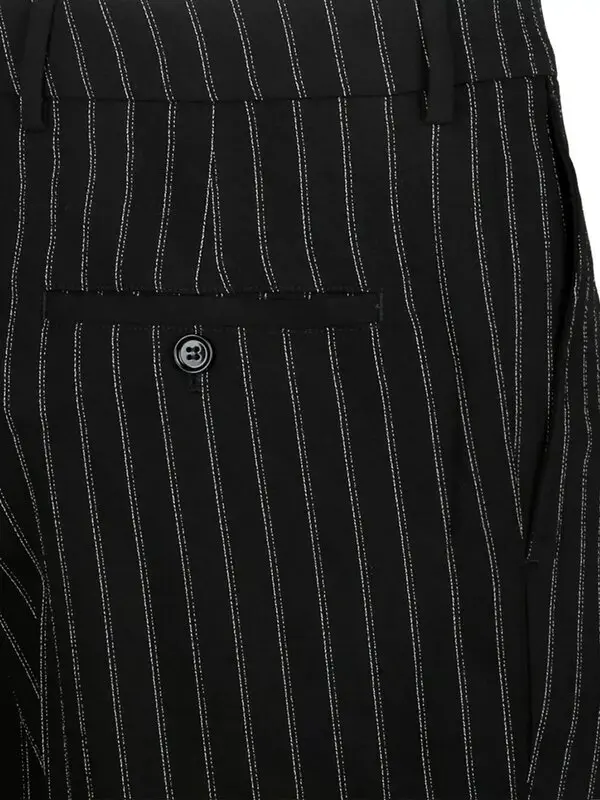 AMI Paris Pinstriped Tapered Virgin Wool Trousers
