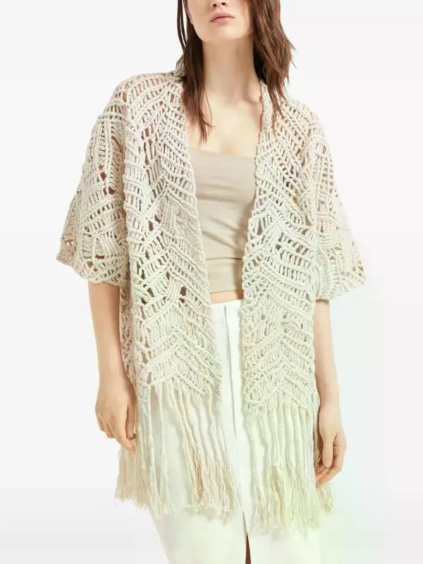 Brunello Cucinelli Opera Macramé Cardigan