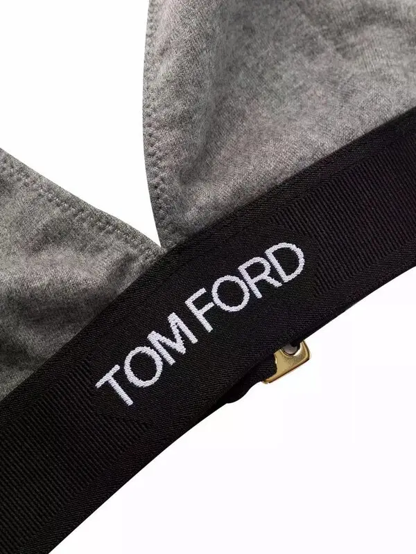 TOM FORD Logo-underband Cashmere Triangle Bra