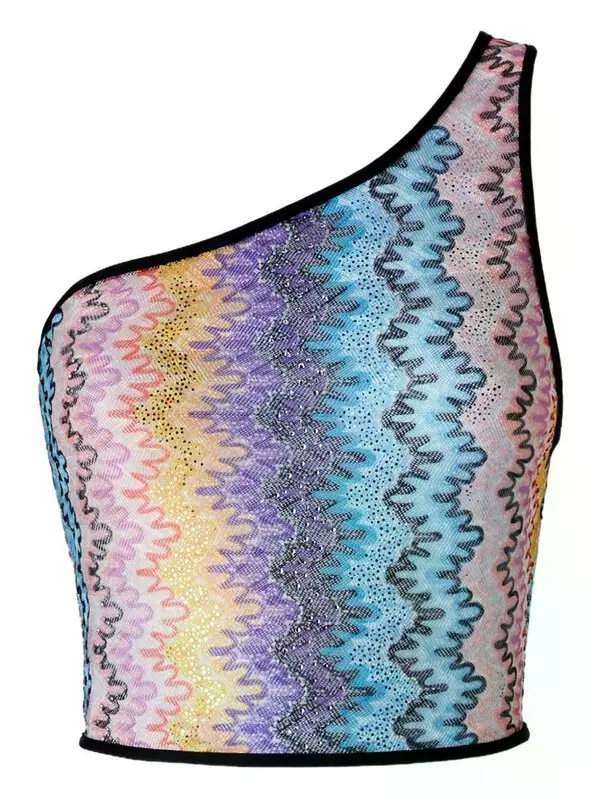 Missoni Zigzag One-shoulder Top