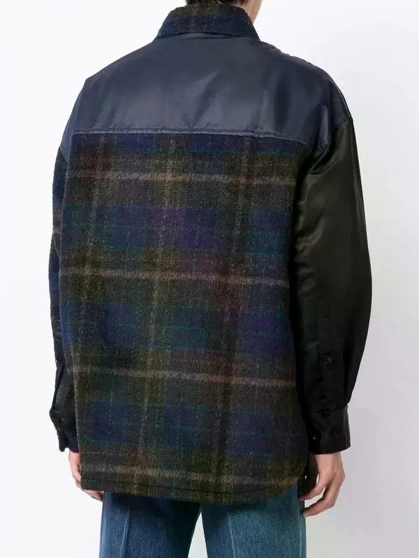 FENG CHEN WANG Panelled Plaid Jacket