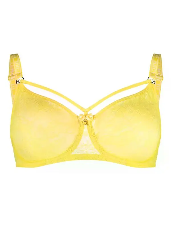 Marlies Dekkers Space Odyssey Floral-lace Push-up Bra - Yellow