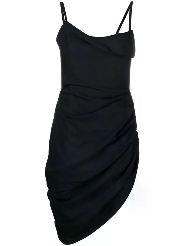 Jacquemus La Robe Saudade Draped Minidress - Blue