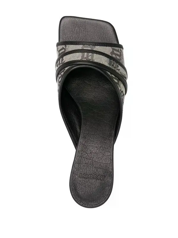 MISBHV 70mm Monogram Open-toe Mules