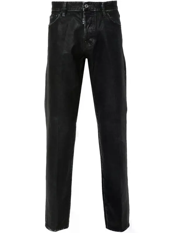 Dsquared2 Garment-dyed Straight Leg Jeans