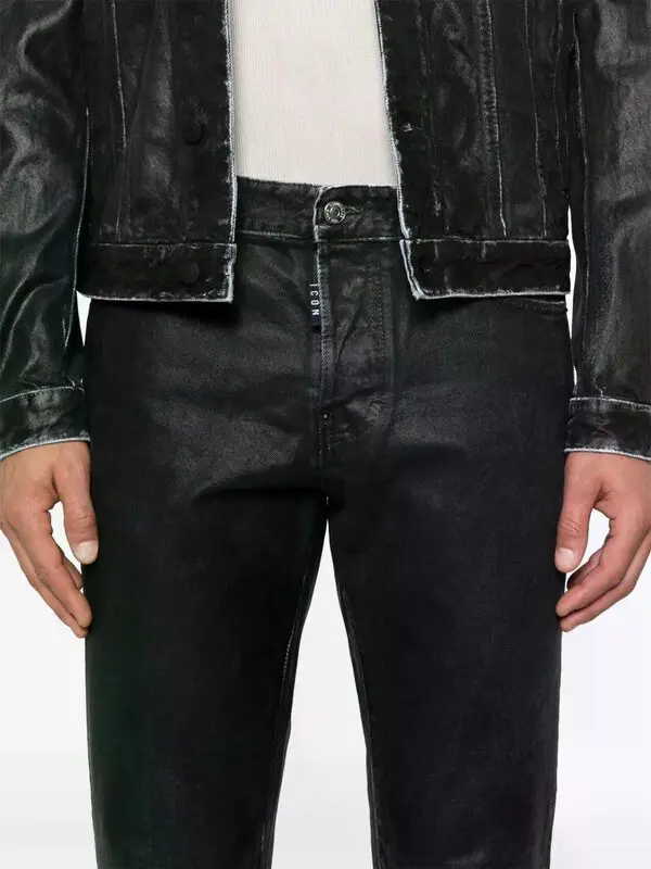 Dsquared2 Garment-dyed Straight Leg Jeans