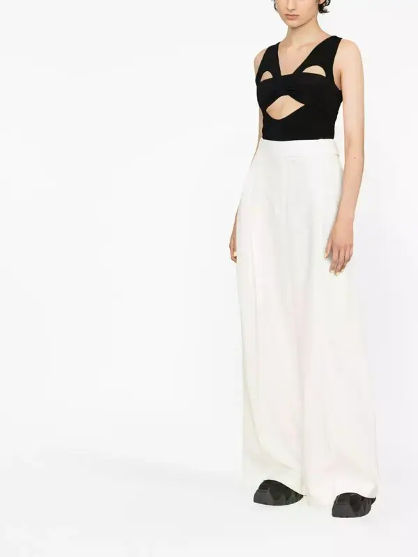 AMBUSH Cut-out Heart Sleeveless Top - Black
