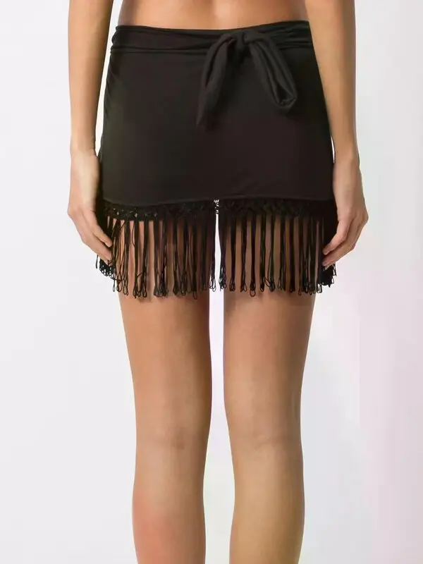 AMIR SLAMA Fringed Skirt