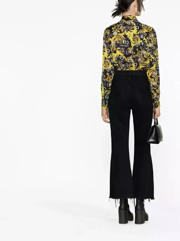 Versace All-over Logo Print Shirt