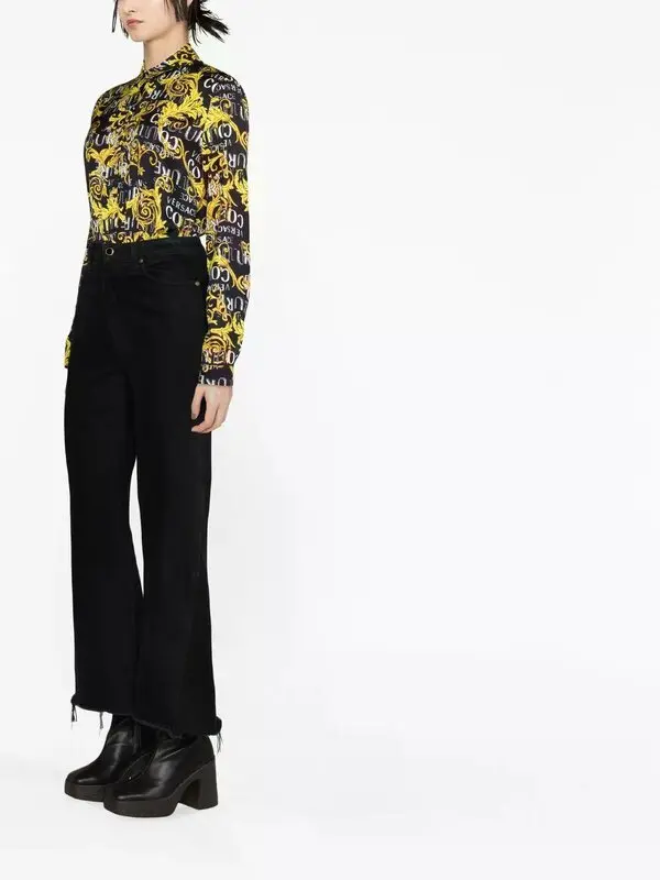 Versace All-over Logo Print Shirt
