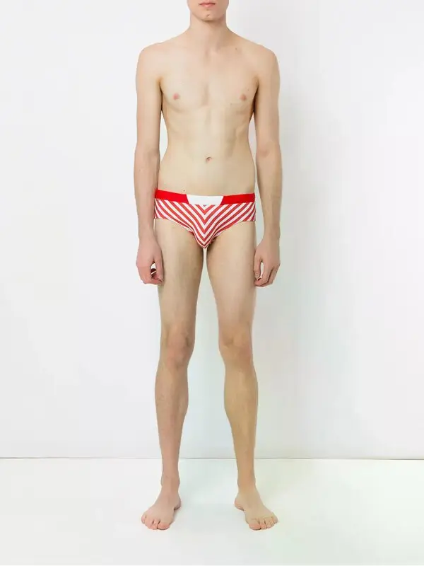 AMIR SLAMA Striped Swim Briefs