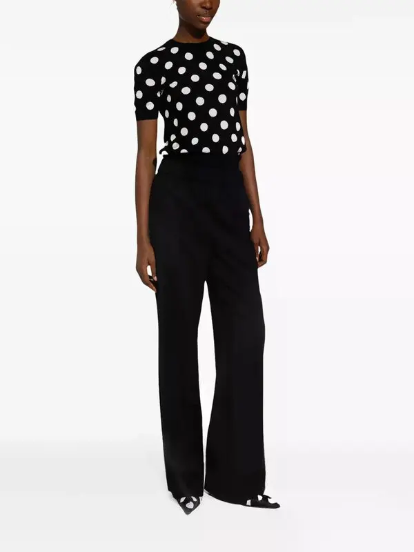Dolce & Gabbana Twill Flared Trousers