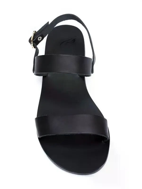 ANCIENT GREEK SANDALS Clio Leather Sandals - Black
