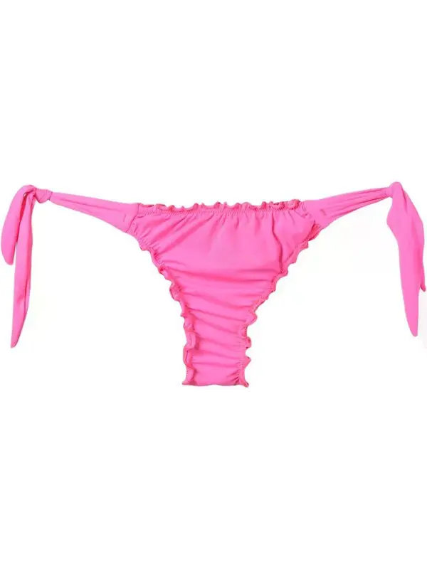 AMIR SLAMA Ruffled Trim Bikini Bottom - Pink