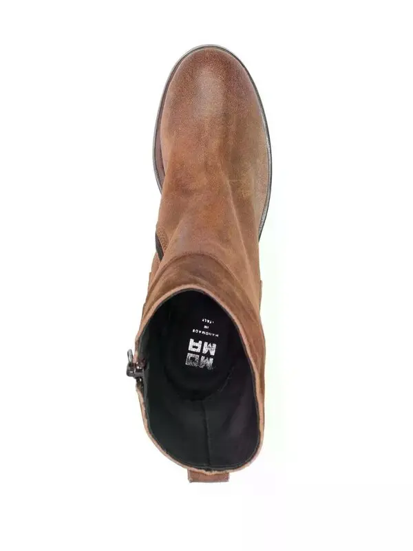 Moma 70mm Leather Ankle Boots