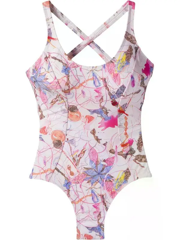 AMIR SLAMA 8665 Aquarelado One Piece - Pink
