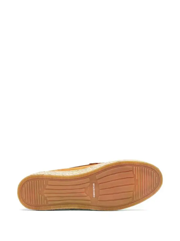 SCAROSSO Lino Almond-toe Leather Espadrilles