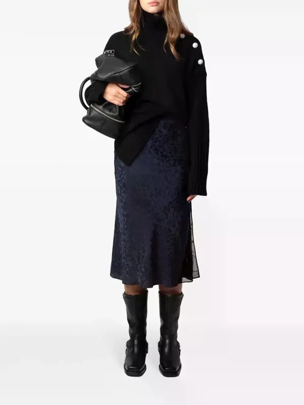 Zadig&Voltaire Jayla Leopard-print Silk Skirt